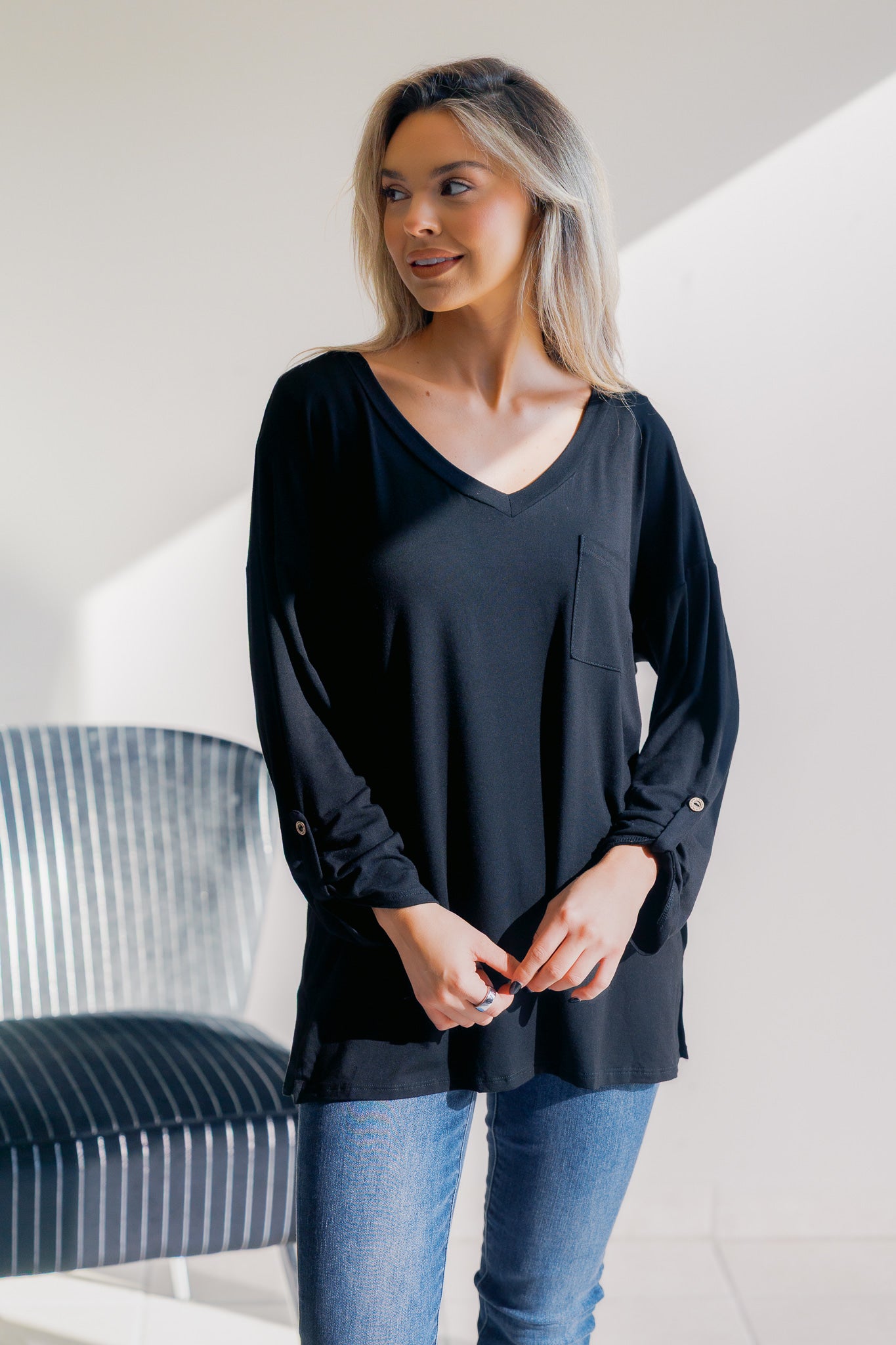 Obsidian Pocket Long Sleeve – Boutique Simplified